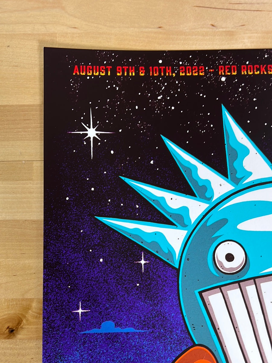 Primus Ween - 2022 Jim Mazza poster Red Rocks Morrison, CO #1 – Sold ...