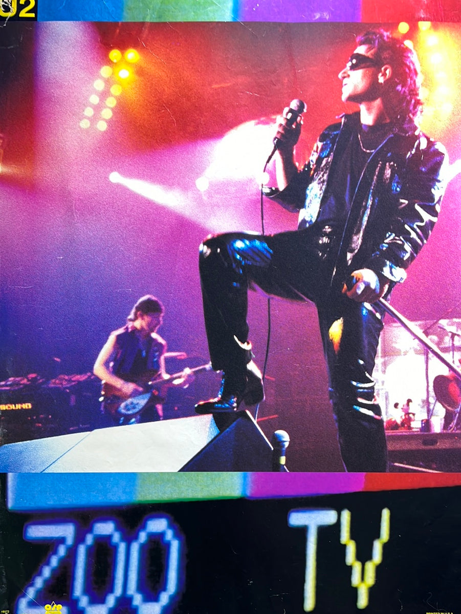 U2 - 1990 Bono Zoo TV promo poster vintage – Sold Out Posters