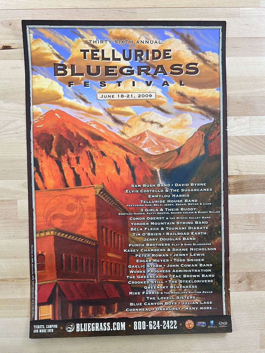 Telluride Bluegrass Festival - 2009 36th annual promo poster – Sold Out ...
