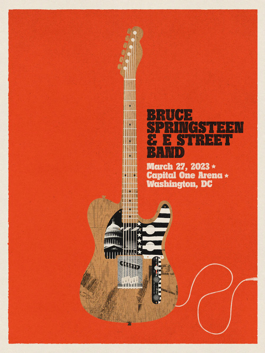 Bruce Springsteen - 2023 Matt Needle poster Washington, DC – Sold Out ...