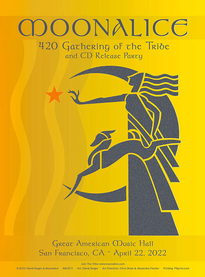 Moonalice - 2022 David Singer poster San Francisco, CA M1277 – Sold Out ...