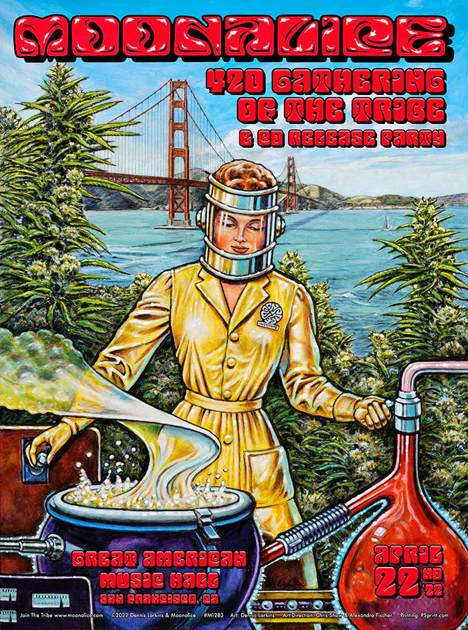 Moonalice - 2022 Dennis Larkins poster San Francisco, CA M1283 – Sold ...