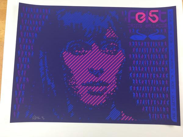 Feist - 2008 Todd Slater Poster Tulsa, OK Austin, TX Cain's Ballroom S ...