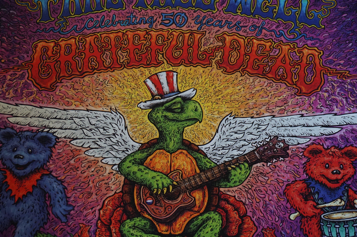 Grateful Dead - 2015 Marq Spusta Poster Chicago, IL Fare Thee Well ...