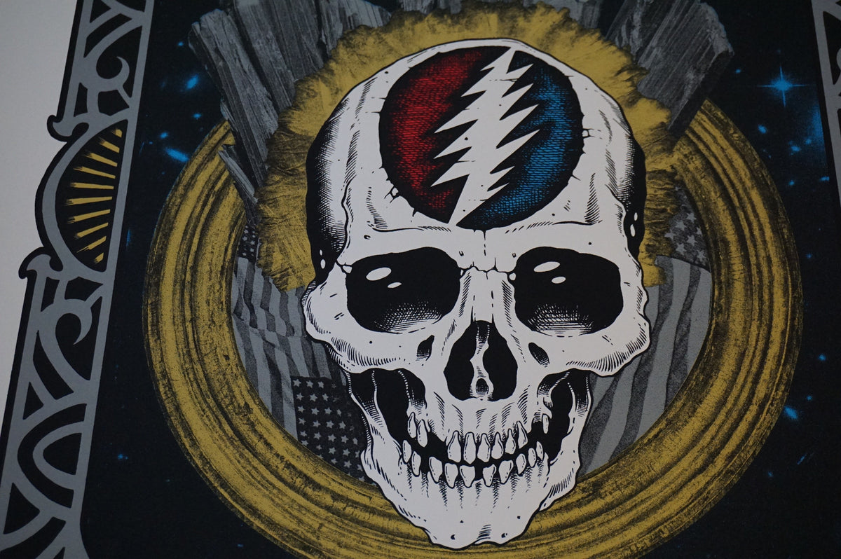 Grateful Dead - 2015 Alan Forbes Poster Chicago, IL Steal Your Face ...