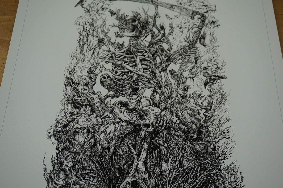 XIII Embossed - 2016 DZO poster print BONES Galerie F skull art – Sold ...