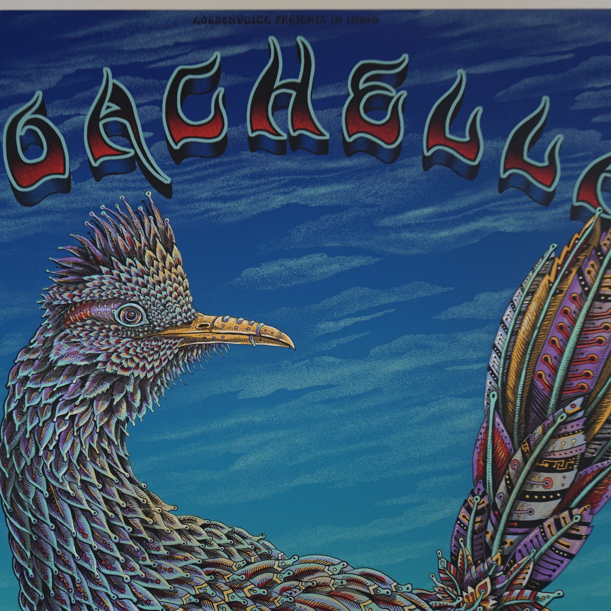 Coachella - 2015 EMEK poster AP edition of 100 HAND signed PEARL PAPER ...