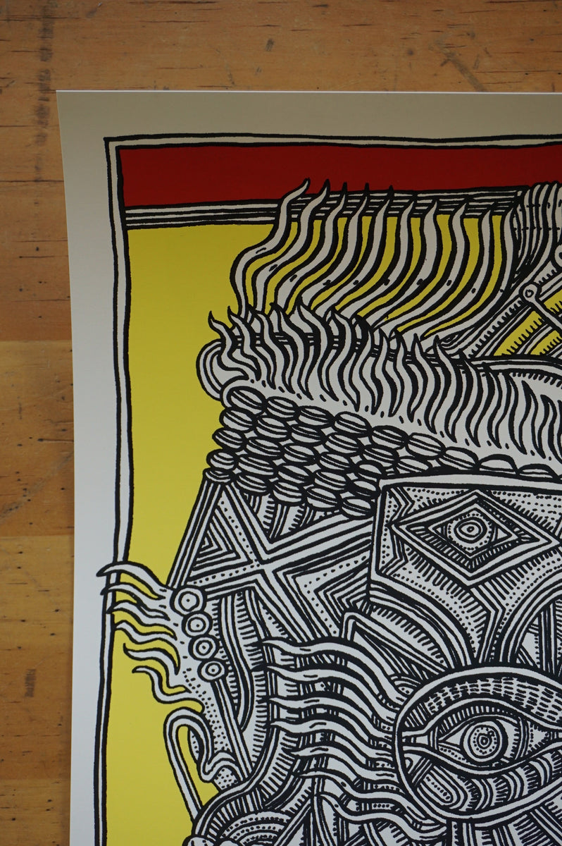 Pearl Jam - 2016 Zio Ziegler poster Hampton, VA Coliseum – Sold Out Posters