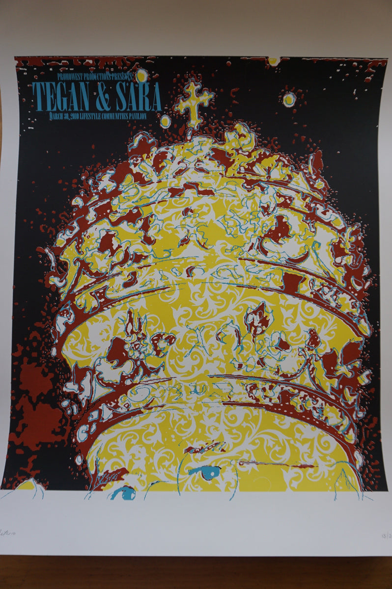 Tegan & Sara - 2010 Brian Methe poster Columbus, Ohio – Sold Out Posters