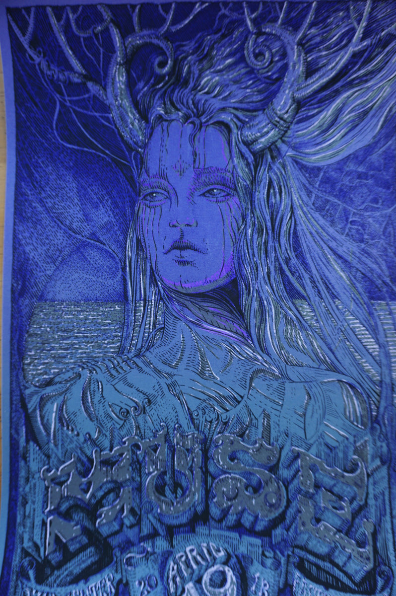 Muse - 2013 David Welker poster VARIANT Izod East Rutherford – Sold Out ...