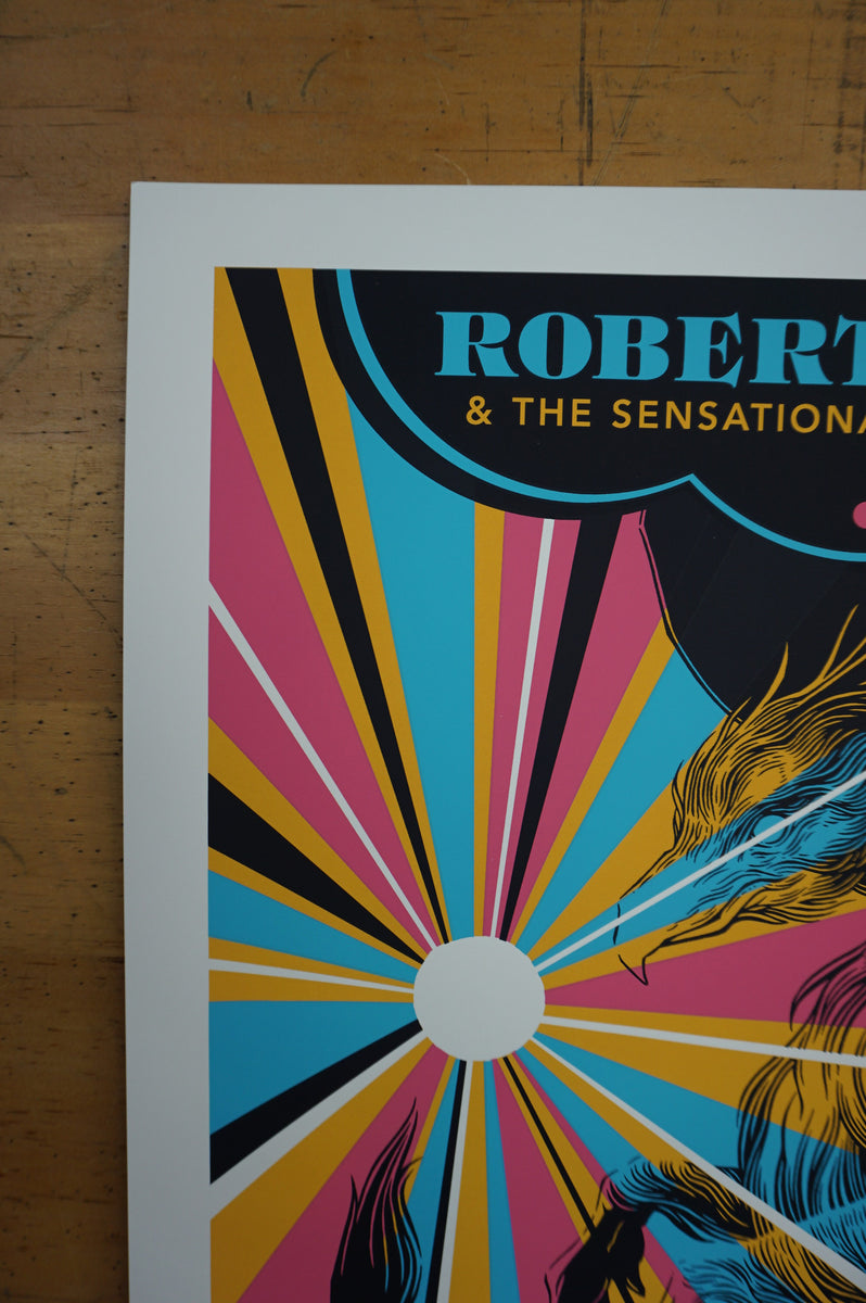 Robert Plant - 2016 John Vogl poster Austin, TX Moody Theater – Sold ...