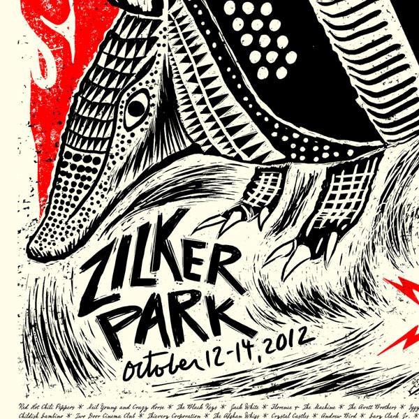 Austin City Limits Festival - 2012 Carlos Hernandez ACL poster print S ...