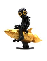 Fly Boy on Rocket - 2017 Hebru Brantley BBC Black and Gold Flyboy Bait ...