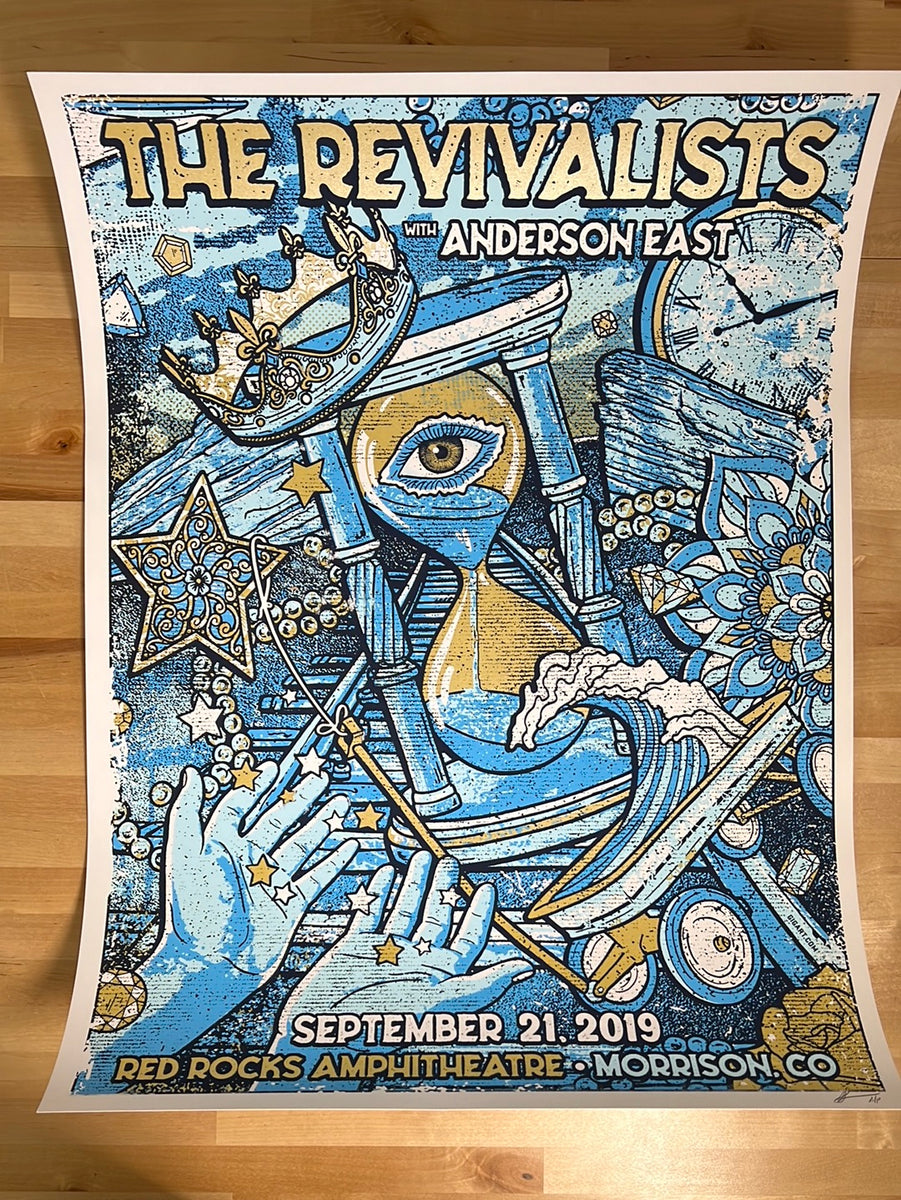 The Revivalists - 2019 Gigart poster Red Rocks Morrison, CO AP – Sold ...
