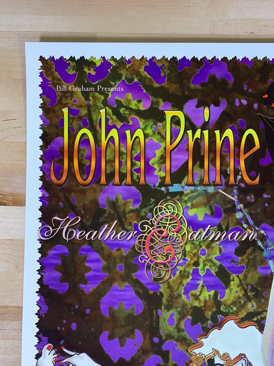 John Prine - 1996 Amacker Bullwinkle poster Fillmore San Fran 1st BGF ...