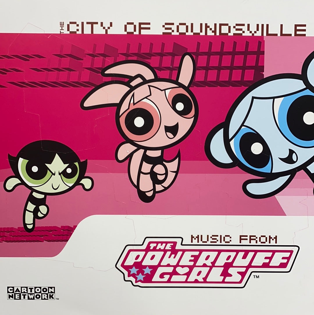The Powerpuff Girls - 2001 original vinyl poster insert 12x12 record a ...