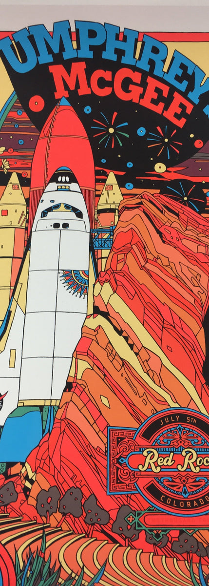 Umphrey's McGee - 2014 Tyler Stout Poster Morrison, CO Red Rocks Amphi ...
