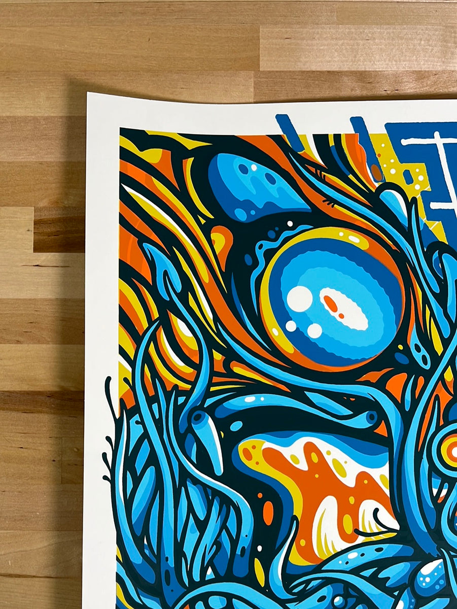 Phish - 2022 Drew Millward poster Orange Beach, AL BLUE Variant – Sold ...