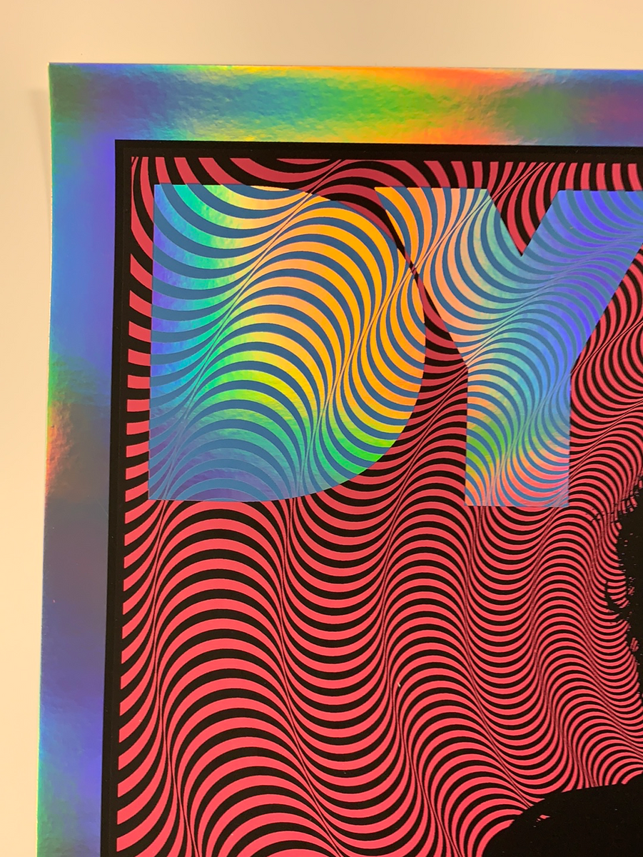 Bob Dylan - 2020 Carl Glover Poster Art Print Rainbow FOIL – Sold Out ...