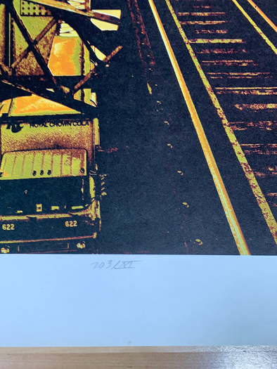 Chicago's Loop El - Les Hellman art print poster Original Vintage ...