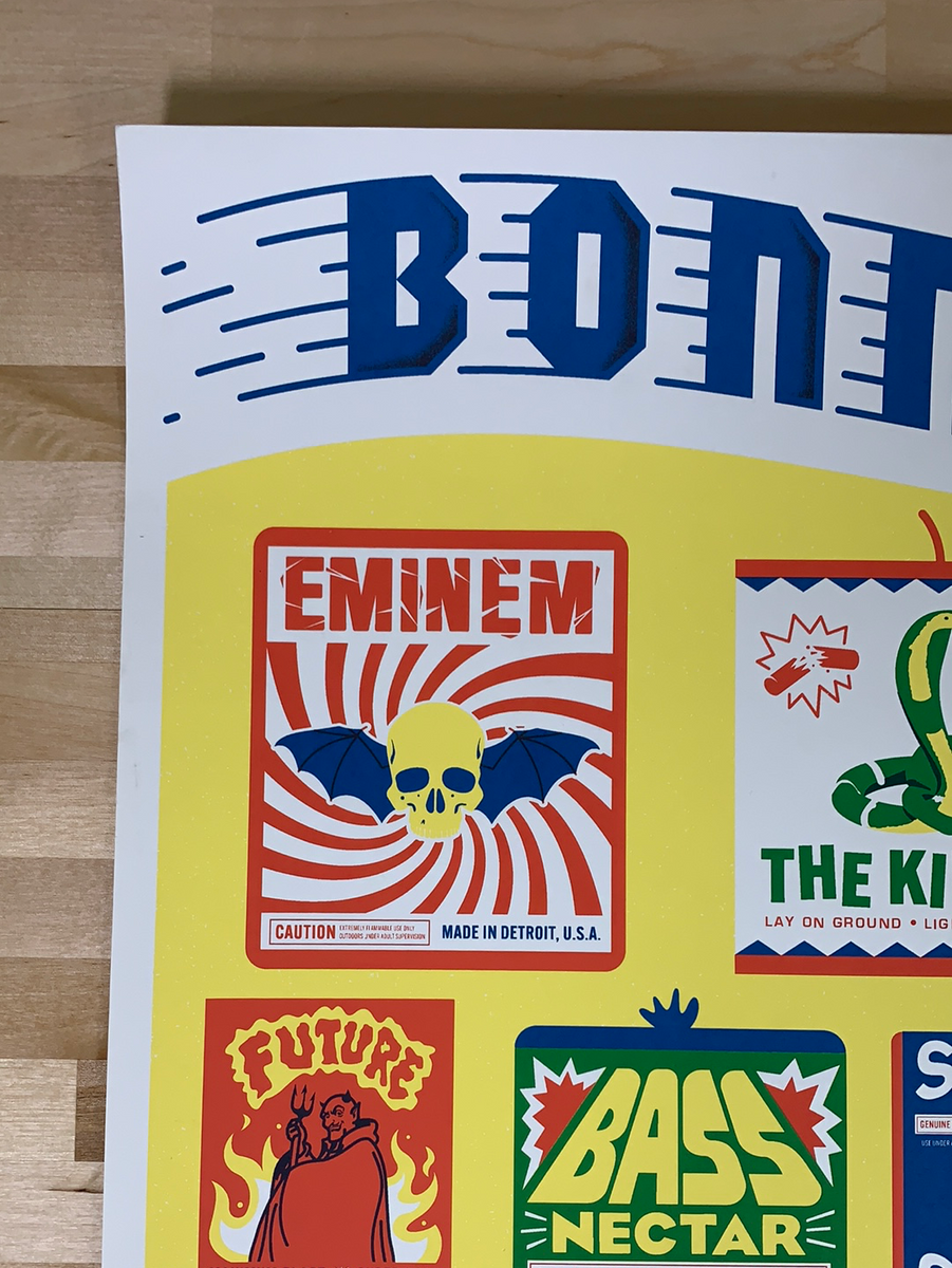 Bonnaroo - 2018 Mike Davis poster Manchester, TN – Sold Out Posters