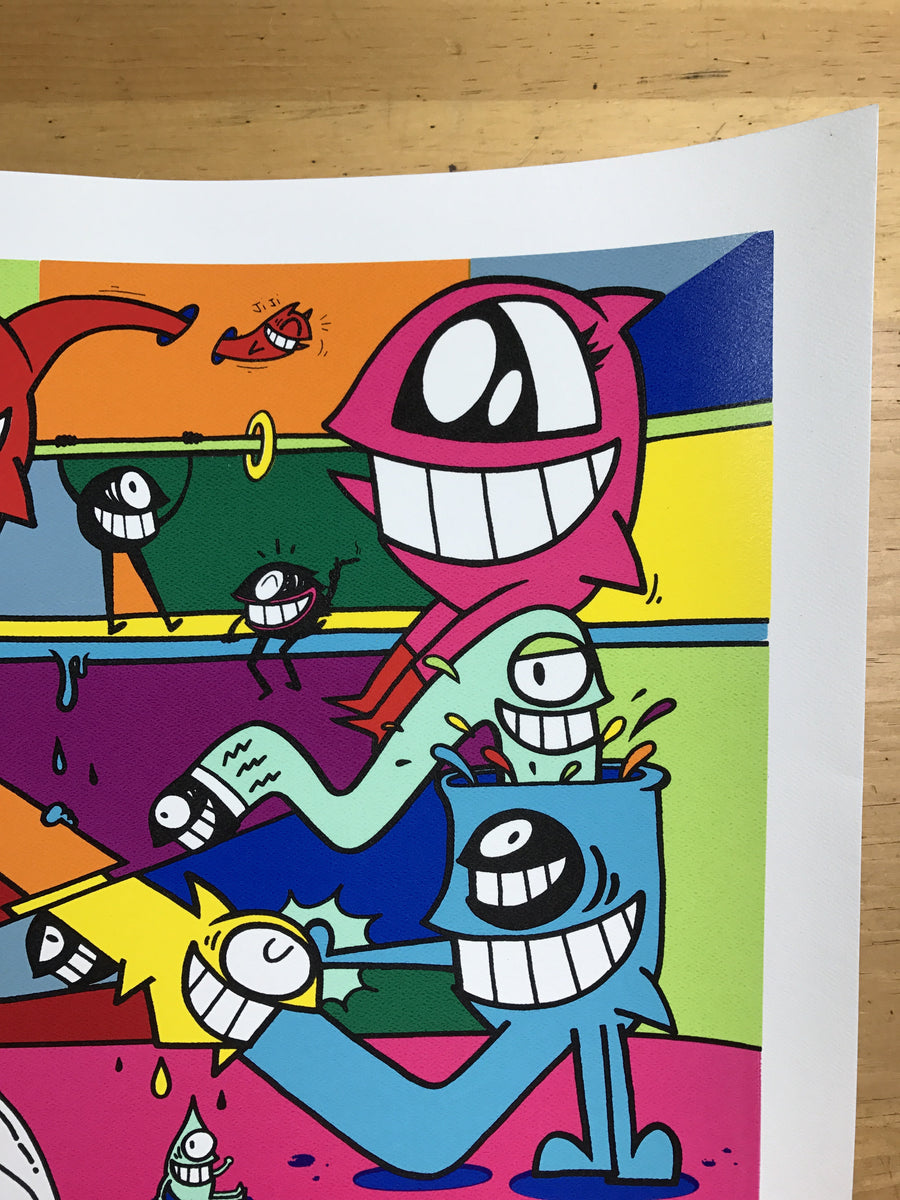 Smiling in Wynwood - 2016 Pez poster/print pop, street art, graffiti ...