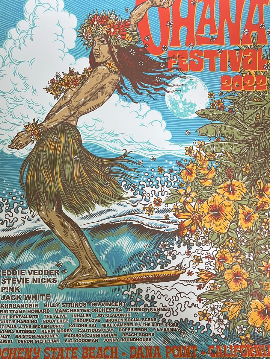 Ohana Festival - 2022 Ben Brown poster Dana Point, CA – Sold Out Posters