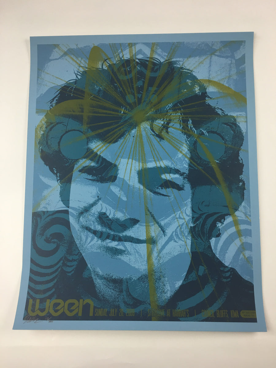 Ween - 2008 Todd Slater Poster Council Bluffs, IA Stir Cove at Harrah ...