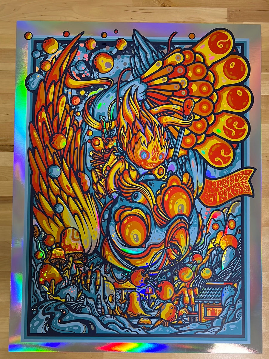 Goose - 2022 Drew Millward poster FOIL Red Rocks Morrison, CO – Sold ...