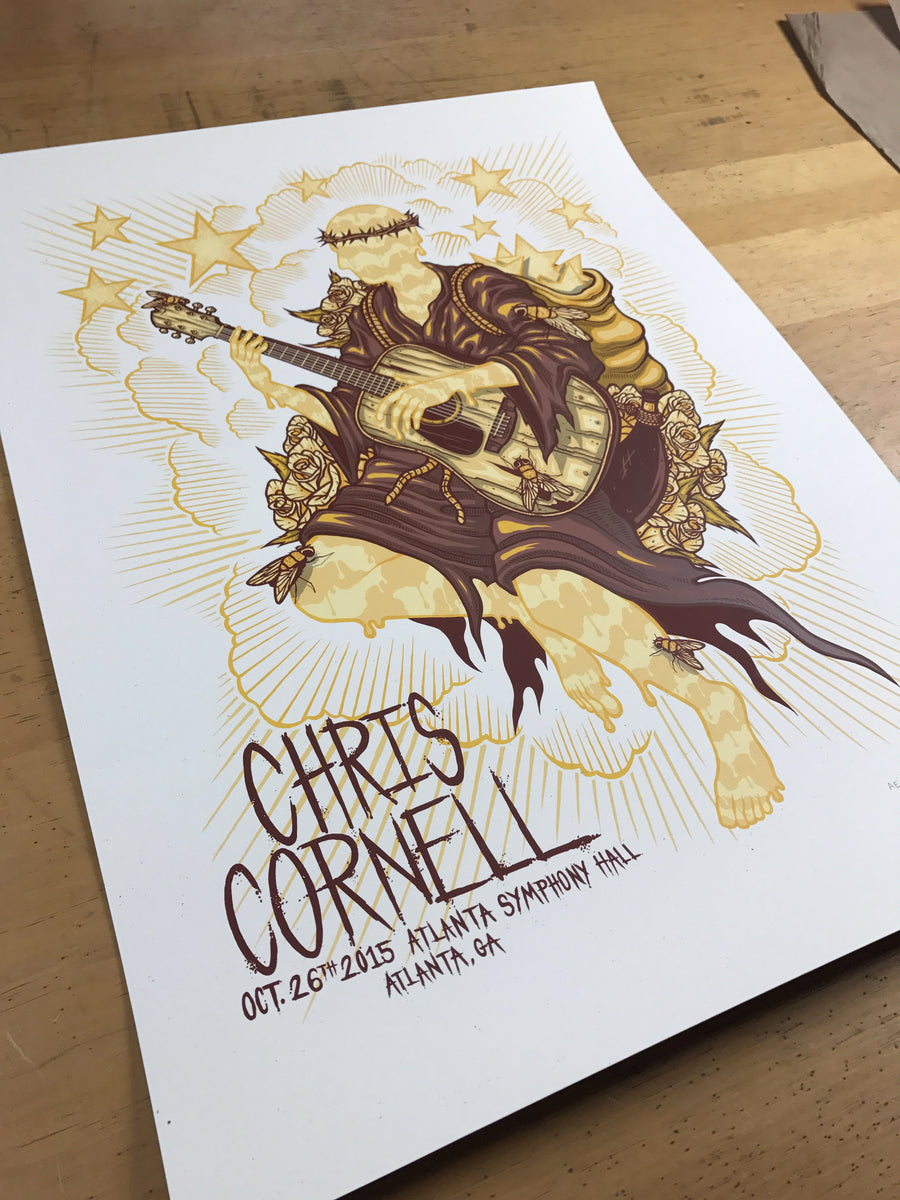 Chris Cornell - 2015 Jim Mazza poster Atlanta Symphony Hall, GA – Sold ...