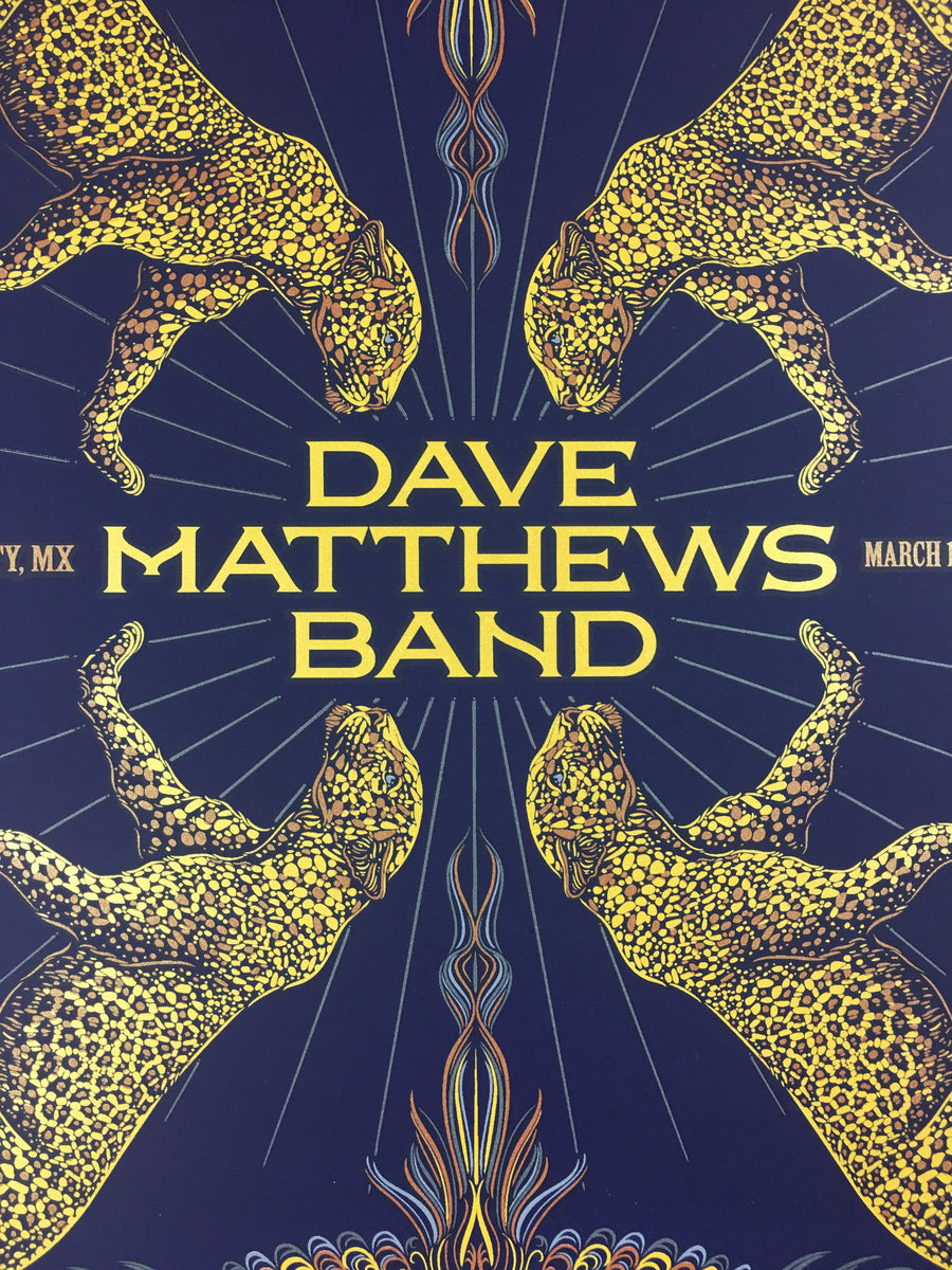 Dave Matthews Band - 2015 Todd Slater DMB Poster Mexico City, MEX Foro ...