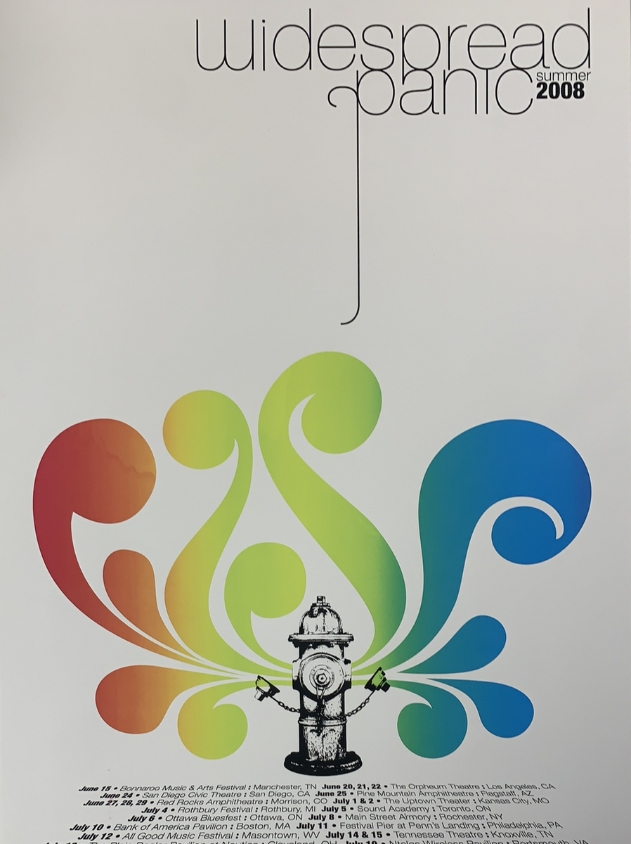 Widespread Panic - 2008 Chris Bilheimer poster Summer Tour – Sold Out ...