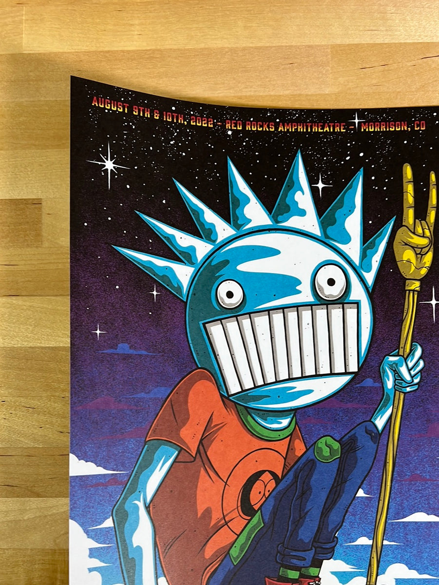 South Park 25 - 2022 Jim Mazza LITHO poster Red Rocks, CO Triptych Pri ...