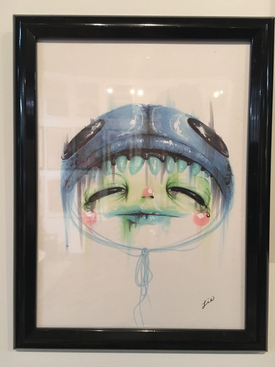 The Lie - Jay Turner blue helmet art print graffiti Chicago – Sold Out ...