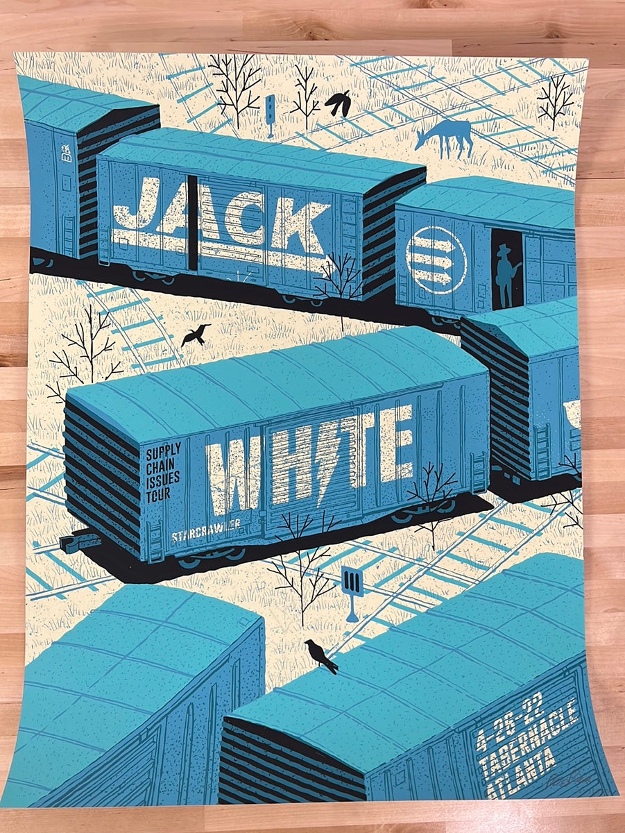 Jack White - 2022 Methane Studios poster Atlanta, GA N1 – Sold Out Posters