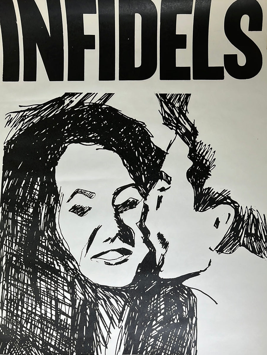 Bob Dylan - 1983 promo poster original vintage Infidels – Sold Out Posters