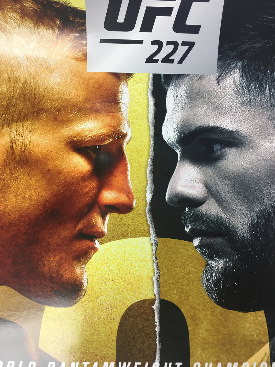 UFC 227 - 2018 Poster Dillashaw vs Garbrandt; Johnson vs. Cejudo – Sold ...