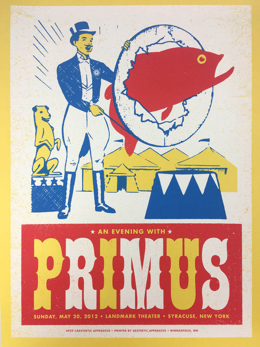 Primus - 2012 Aesthetic Apparatus poster Syracuse Landmark Theater ...