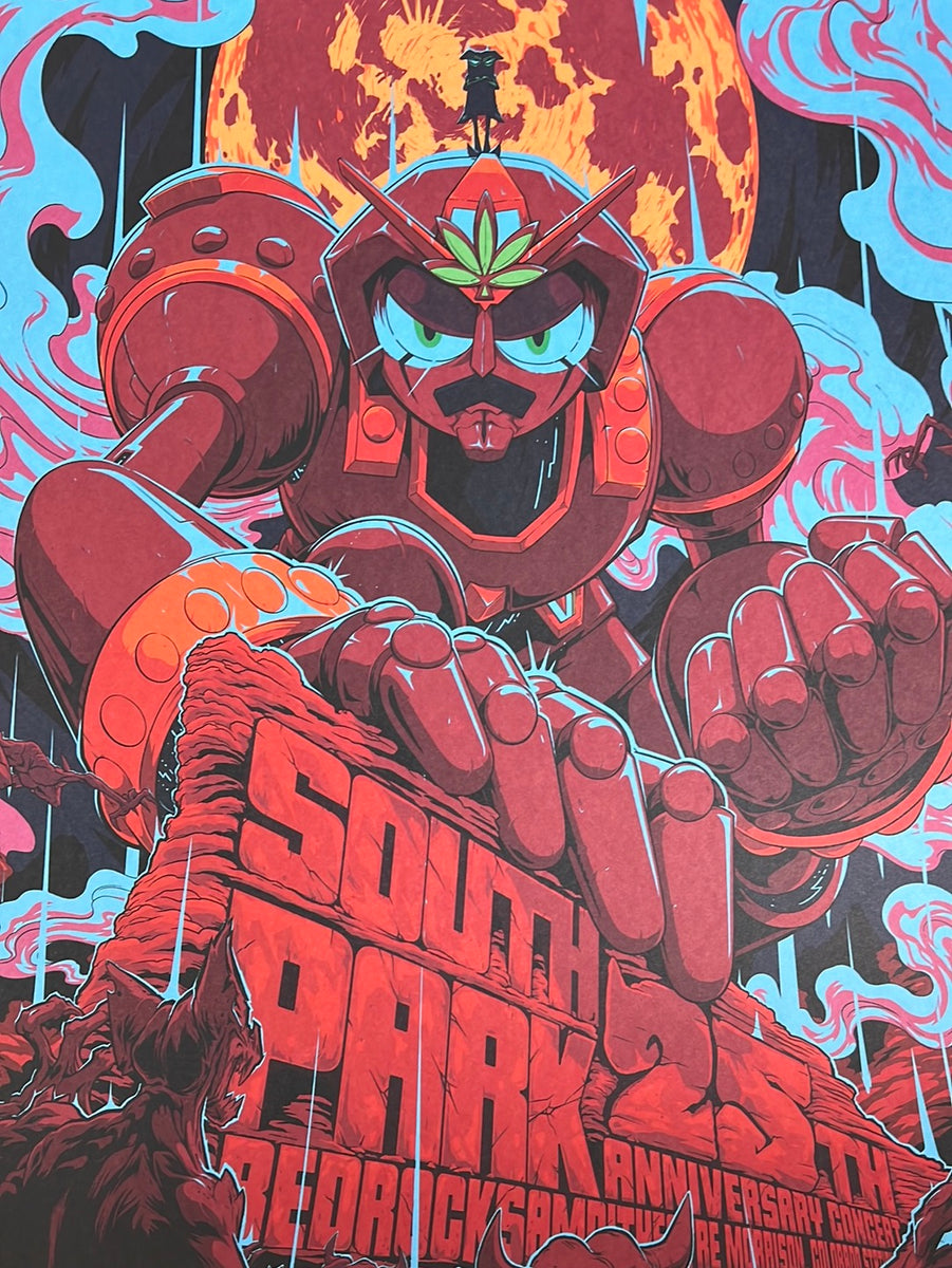 Robot - 2022 Nemo LITHO poster Red Rocks, CO South Park Primus Ween ...