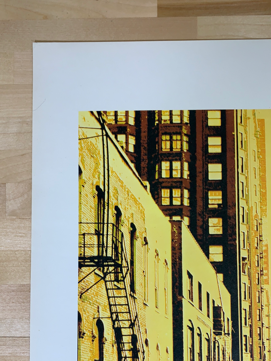 Chicago's Loop El - Les Hellman art print poster Original Vintage ...