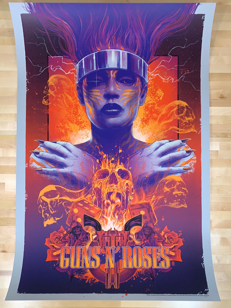 Guns N' Roses - 2021 Vance Kelly poster 1st edition – Sold Out Posters