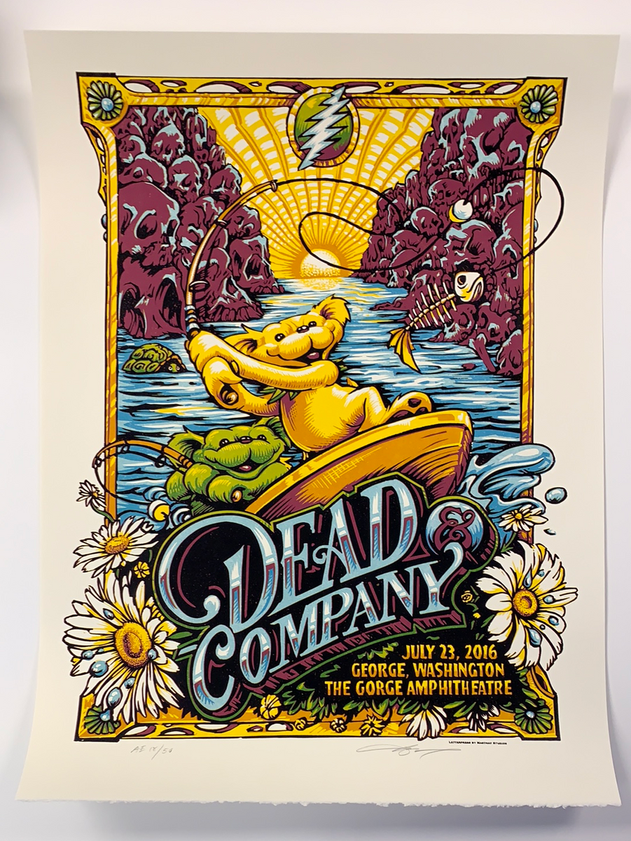 Dead & Company - 2016 AJ Masthay poster George, WA Gorge Amphitheatre ...