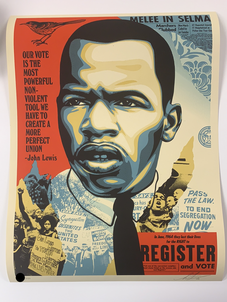 John Lewis - 2020 Shepard Fairey poster Obey art print – Sold Out Posters