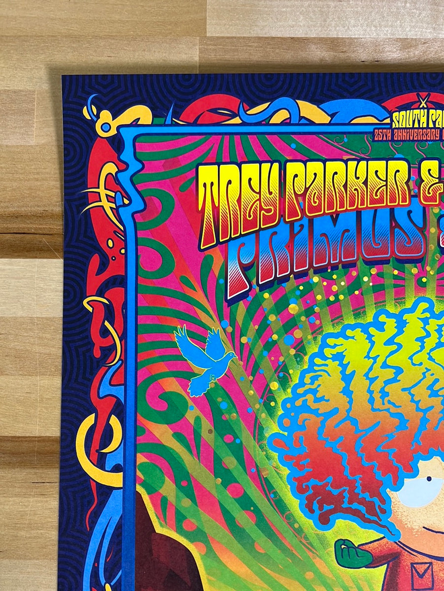 Zen Kyle - 2022 Zoltron LITHO poster Red Rocks, CO South Park Primus W ...