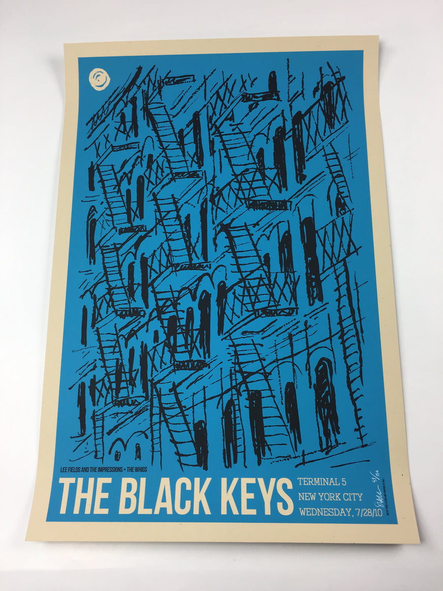 The Black Keys - 2010 Todd Slater Poster New York City, NY Terminal 5 ...