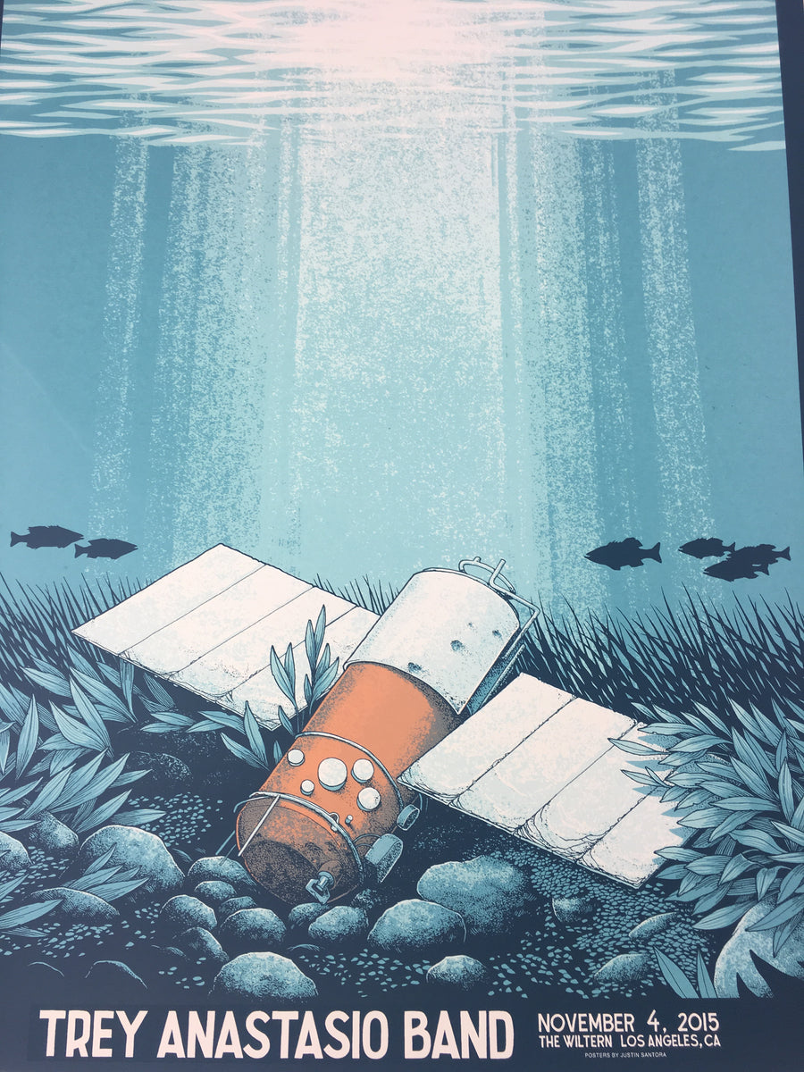 Trey Anastasio - 2015 Justin Santora Poster Los Angeles, CA Wiltern Th ...