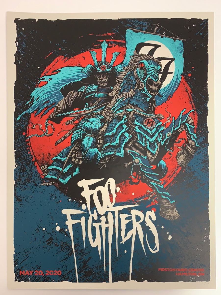 Foo Fighters - 2020 Dan Dippel poster Hamilton, ON, CAN First Ontario ...