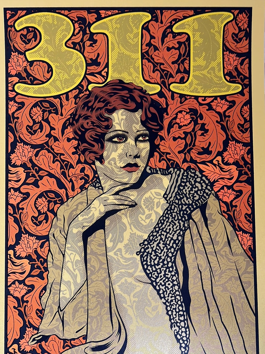311 - 2021 Chuck Sperry poster The Greek Berkeley, CA GOLD – Sold Out ...
