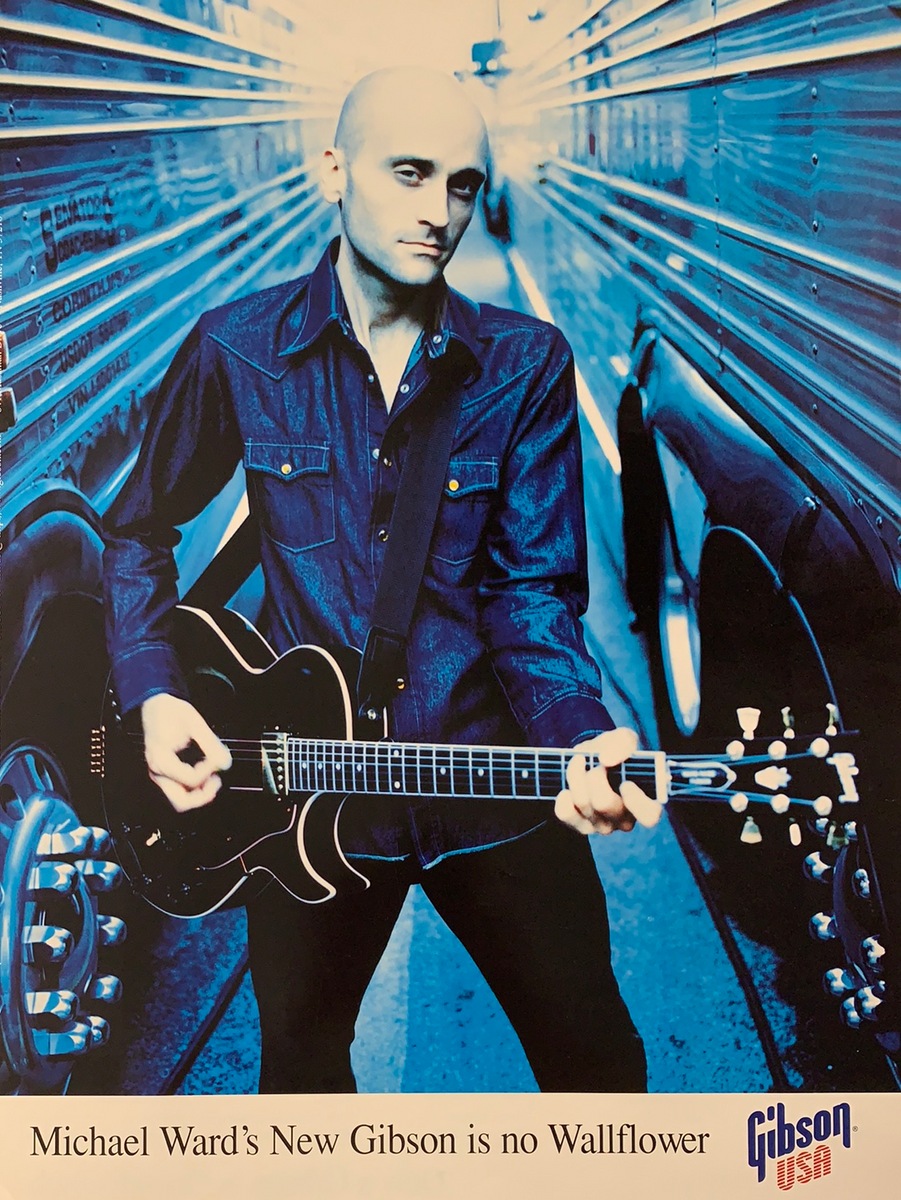 The Wallflowers - Michael Ward double sided poster Gibson Guitar USA ...