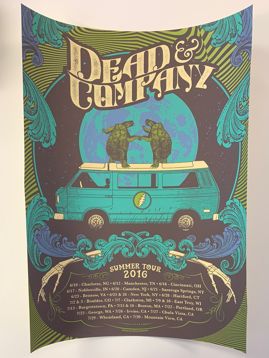 Dead & Company - 2016 Status Serigraph poster Summer Tour – Sold Out ...